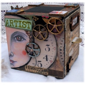 Mini Steampunk Motifs Wood Shapes 1 for altered art and crafts